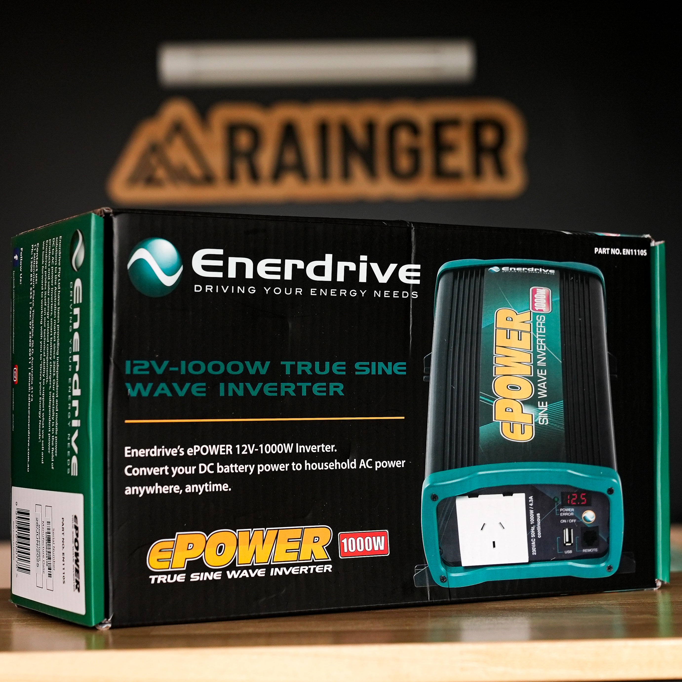 Enerdrive 1000W Inverter 12V to 240V | Pure Sine Wave | Rainger
