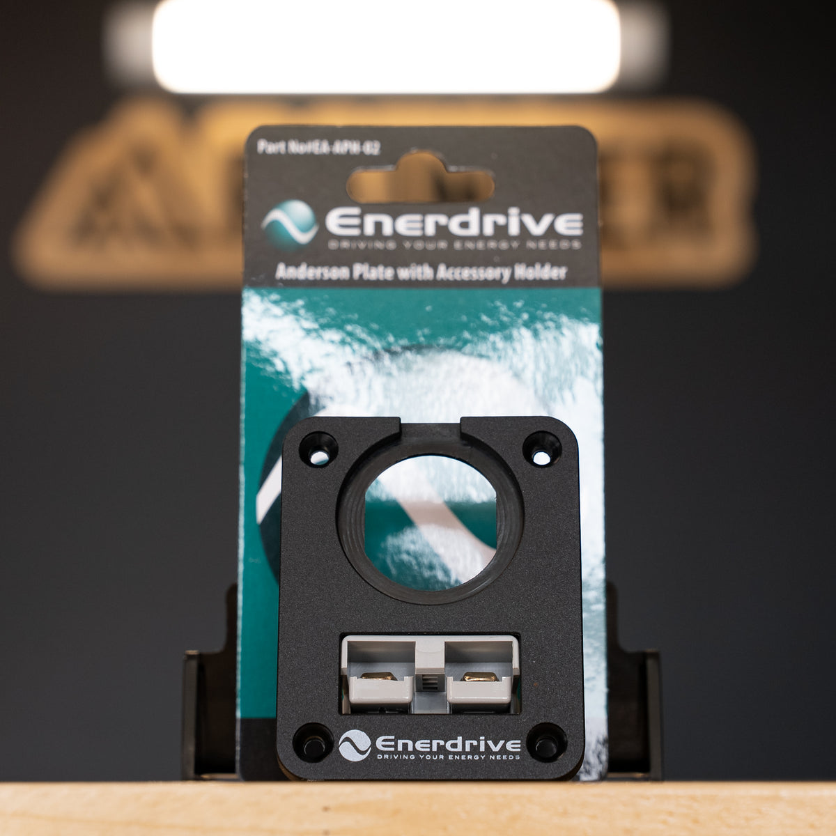 Enerdrive – Panel Mount 50A Anderson Plug Holder + 1 Socket Hole – EA-