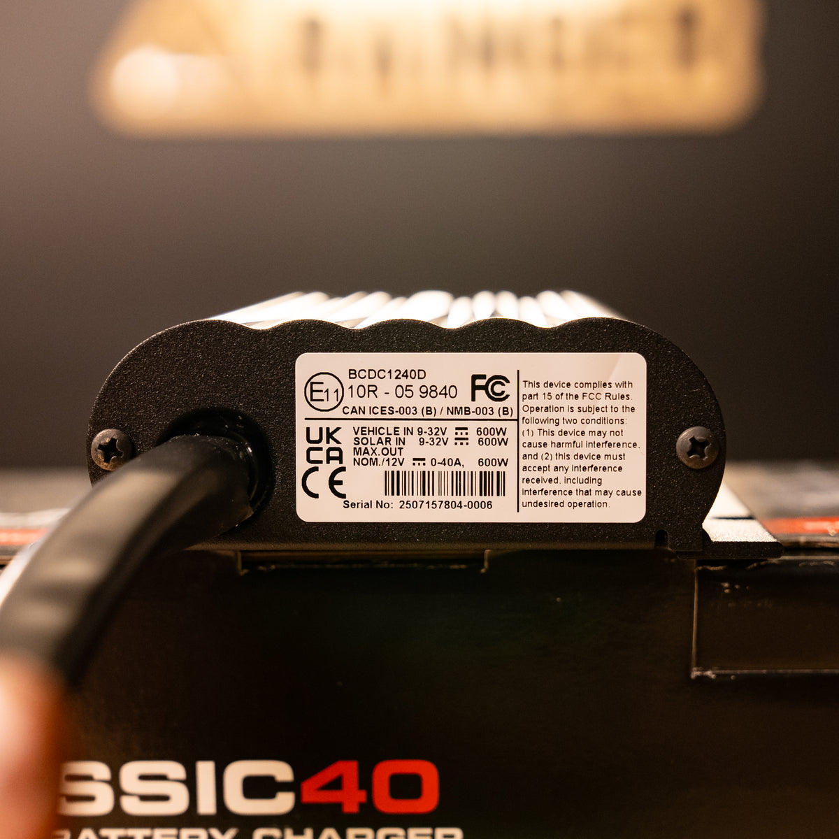 REDARC - BCDC 40A Classic IP65 Dual Input Battery Charger